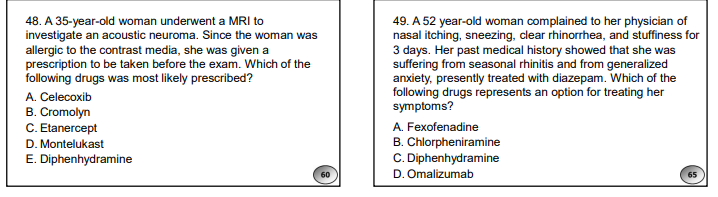 Solved Autacoids and Antagonists 45. Many first generation | Chegg.com