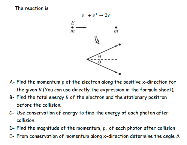 Solved 3 In An Electron Positron Annihilation Experiment