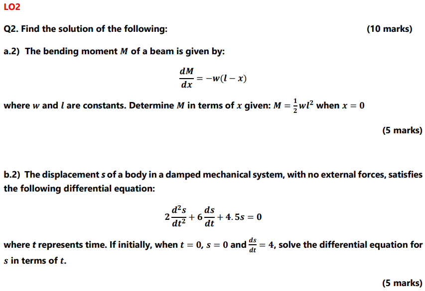 Solved LO2 Model beam bending and related problems by | Chegg.com