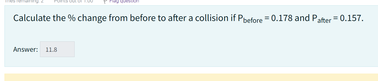 Solved Calculate the % ﻿change from before to after a | Chegg.com