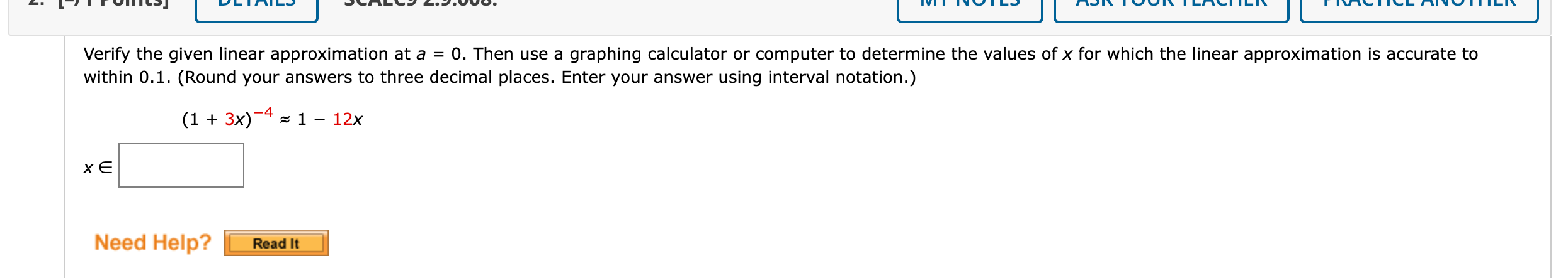 Solved Verify the given linear approximation at a=0. Then | Chegg.com
