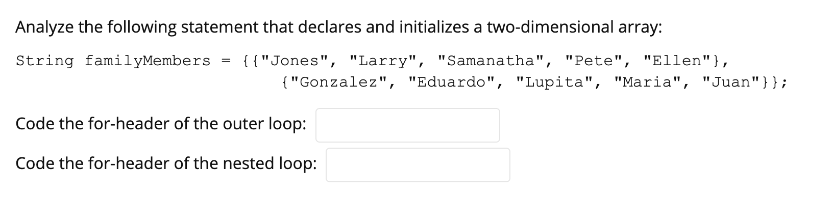 (Solved) : Analyze Following Statement Declares Initializes Two ... (Solved) : Analyze Following Statement Declares Initializes Two ...