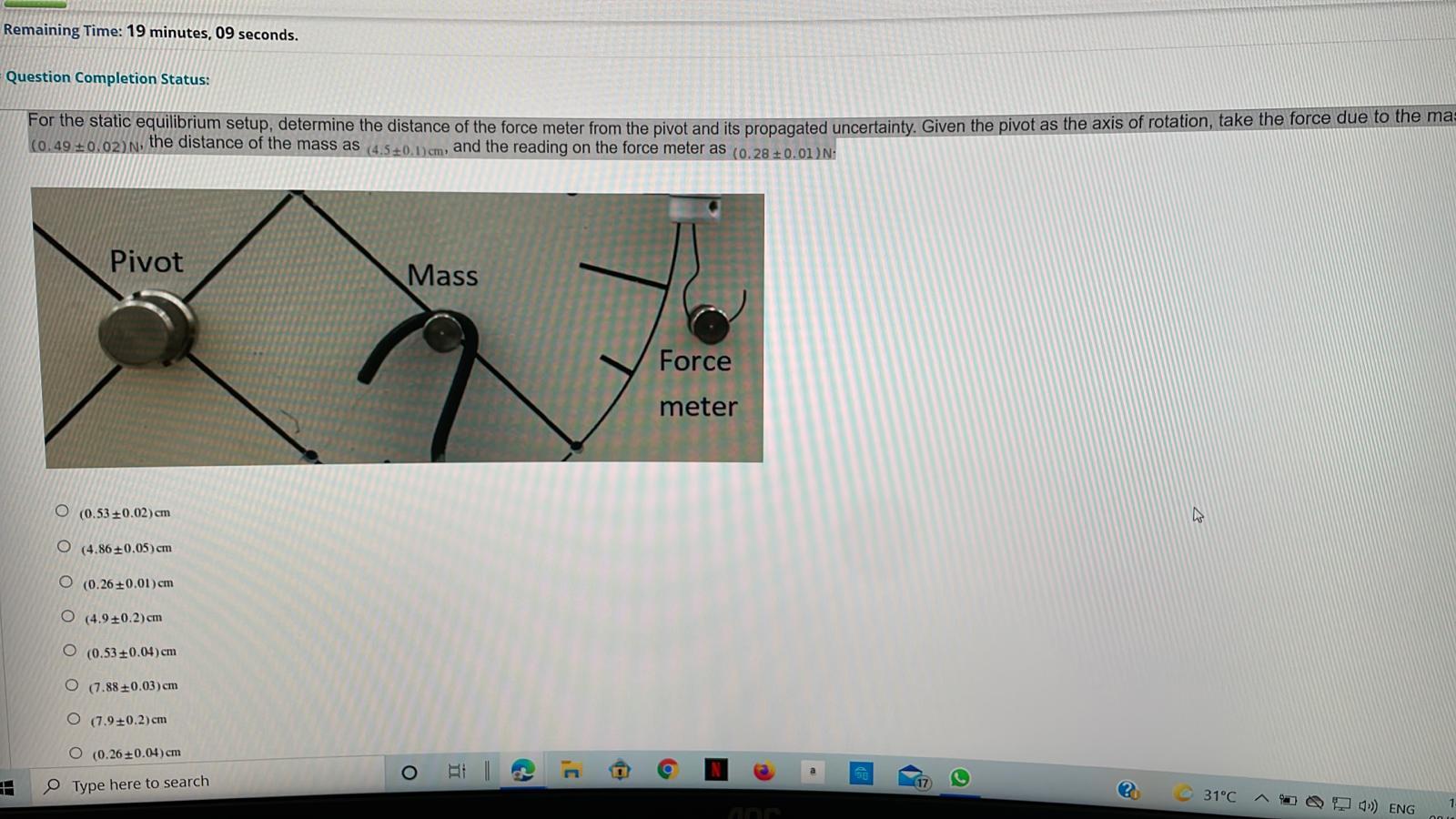 Question: Question: For the static equilibrium setup, | Chegg.com
