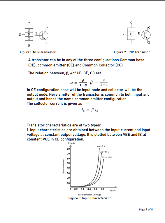 Solved Lab 05 Charecteristics of BJT Transistor • Objectives | Chegg.com