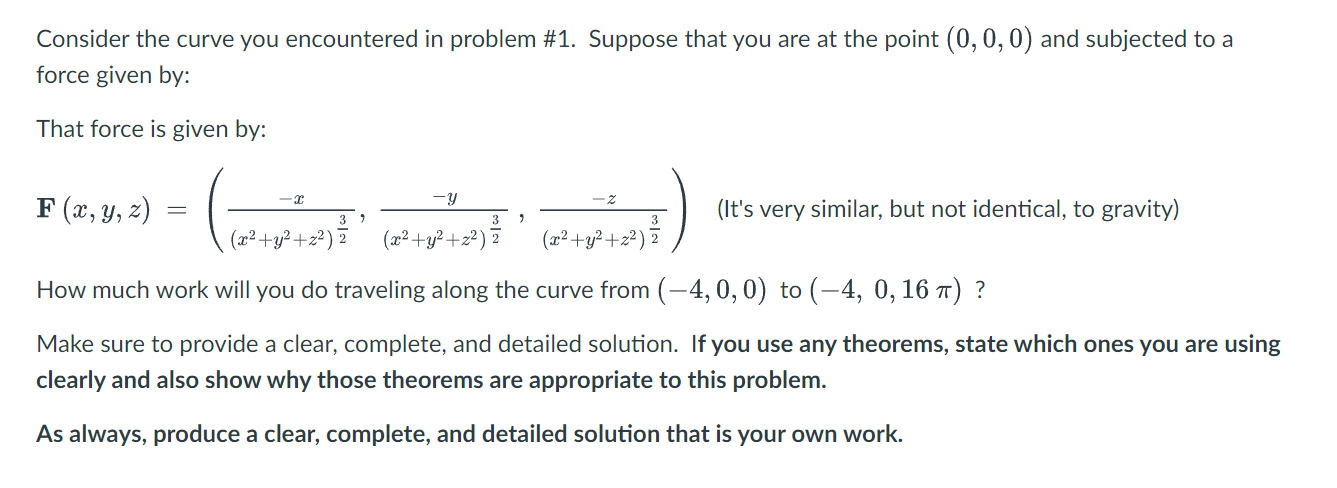Solved Consider The Curve With Parametrization Given By 