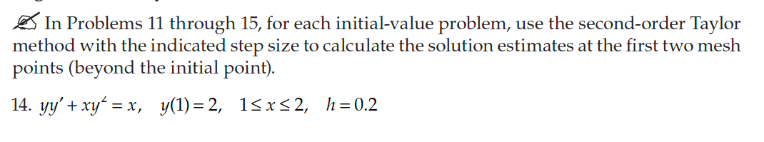 Solved In Problems 11 through 15, for each initial-value | Chegg.com