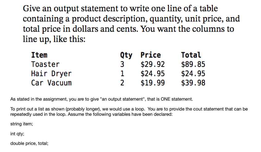 Solved Hello, I need the code in C++ for this problem with | Chegg.com