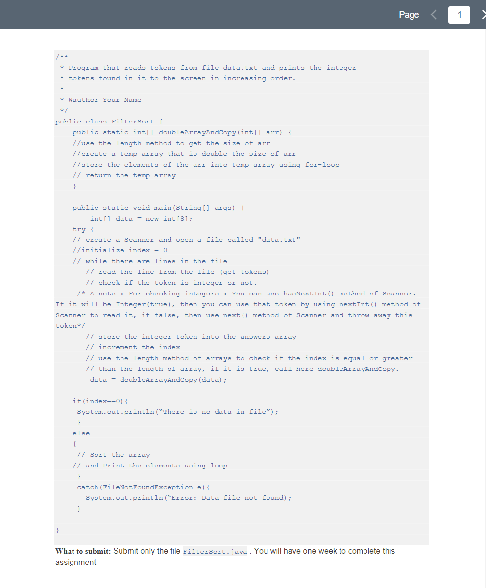 Solved Please help me with this assignment. write in Java | Chegg.com