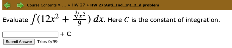Solved Course Contents » >> HW 27 >> HW | Chegg.com