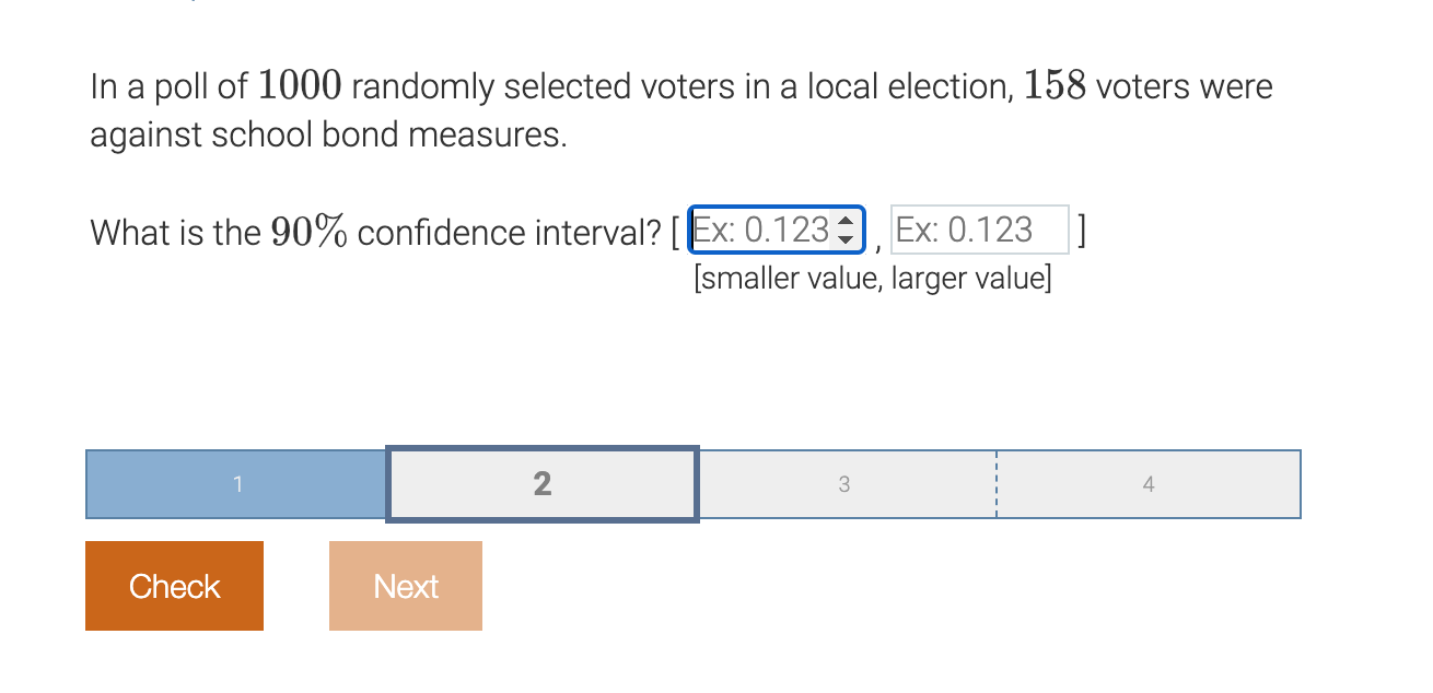 Solved In a poll of 1000 randomly selected voters in a local | Chegg.com
