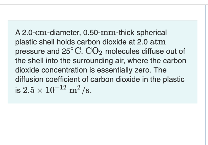 Solved Part A What is the diffusion rate in | Chegg.com
