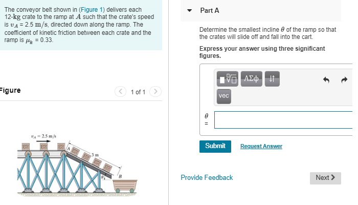 Solved Determine the smallest incline θ of the ramp so that | Chegg.com