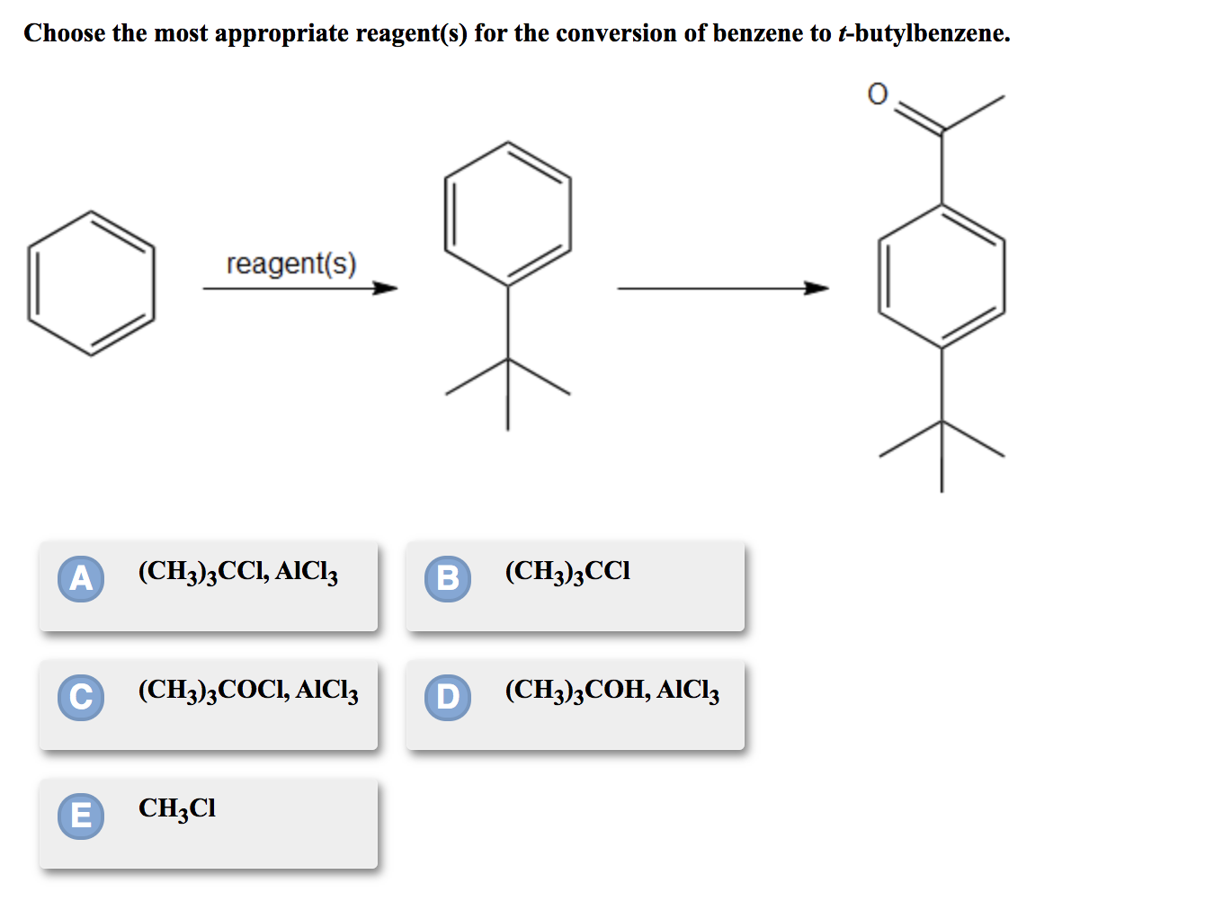 Solved Choose the most appropriate reagent(s) for the | Chegg.com