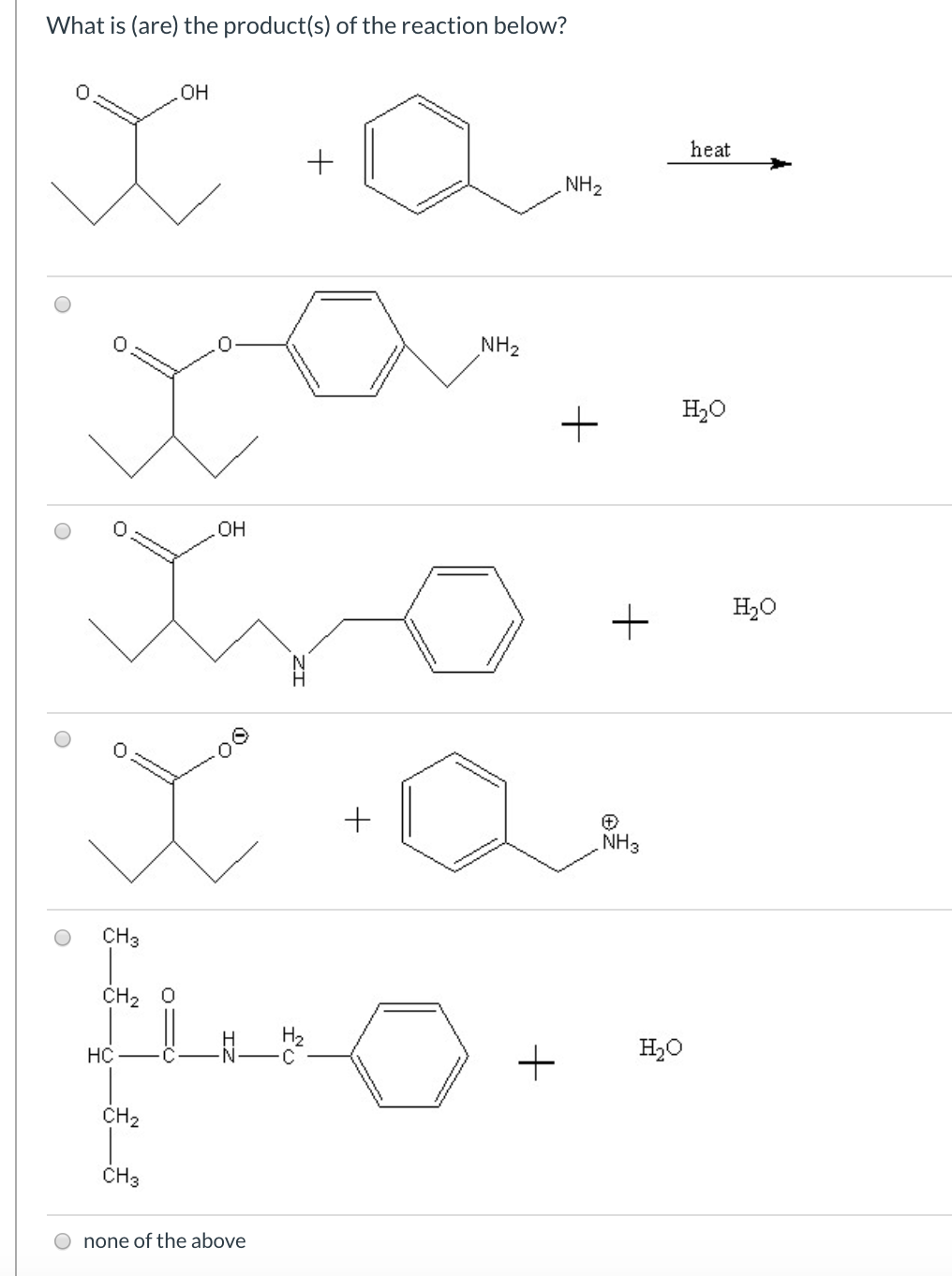 Solved What is (are) the product(s) of the reaction below? | Chegg.com