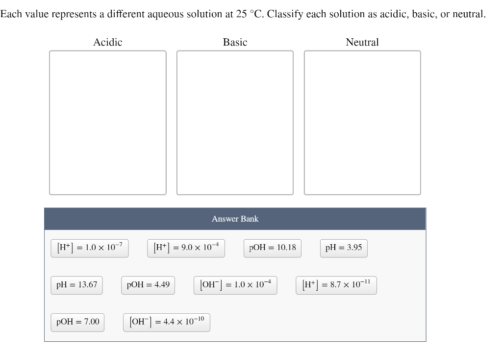 Solved ach value renresents a different anmenne solution at | Chegg.com