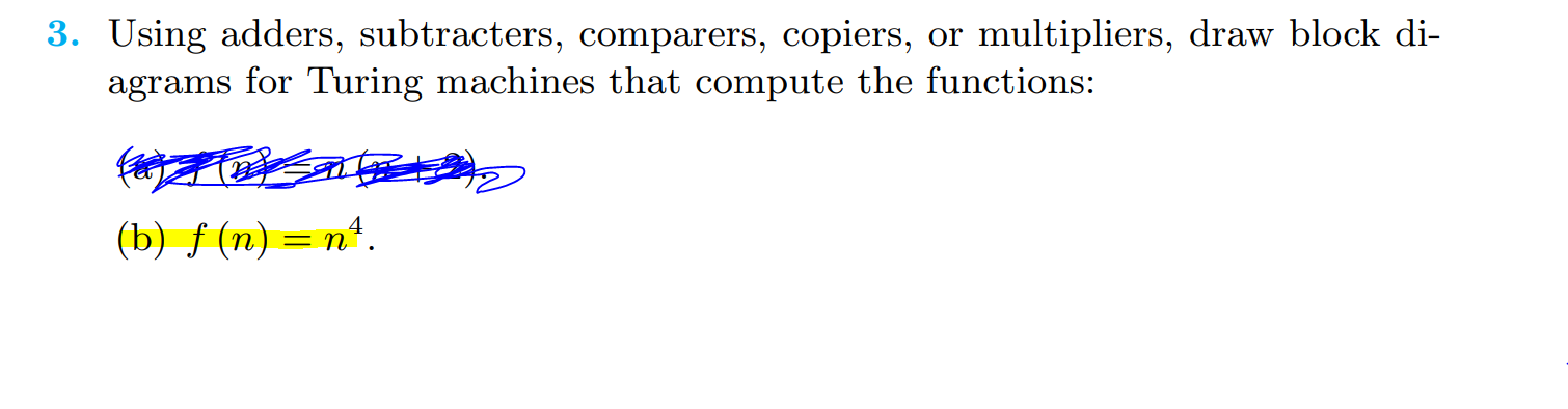 Solved 3. Using adders, subtracters, comparers, copiers, or | Chegg.com