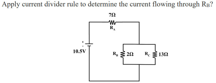 Solved Apply current divider rule to determine the current | Chegg.com