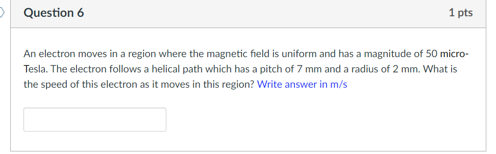 Solved An electron moves in a region where the magnetic | Chegg.com
