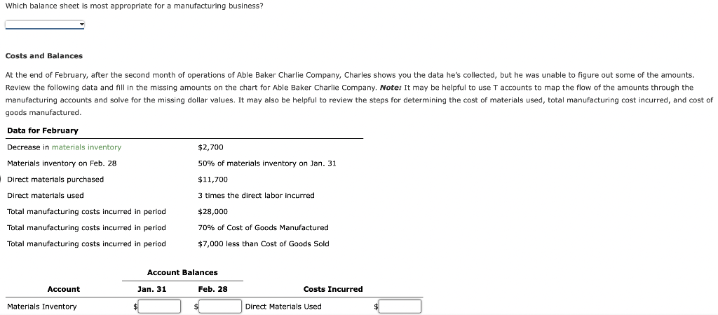 Solved Able Baker Charlie Company accounting are. He's also | Chegg.com