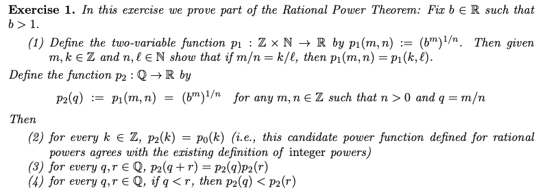 Solved Exercise 1. In this exercise we prove part of the | Chegg.com