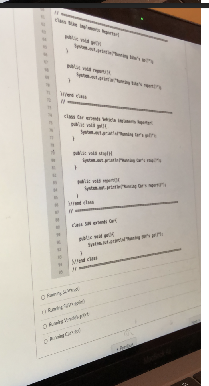 Solved 35 What is the output when executing line 24: 1 pts 1 | Chegg.com