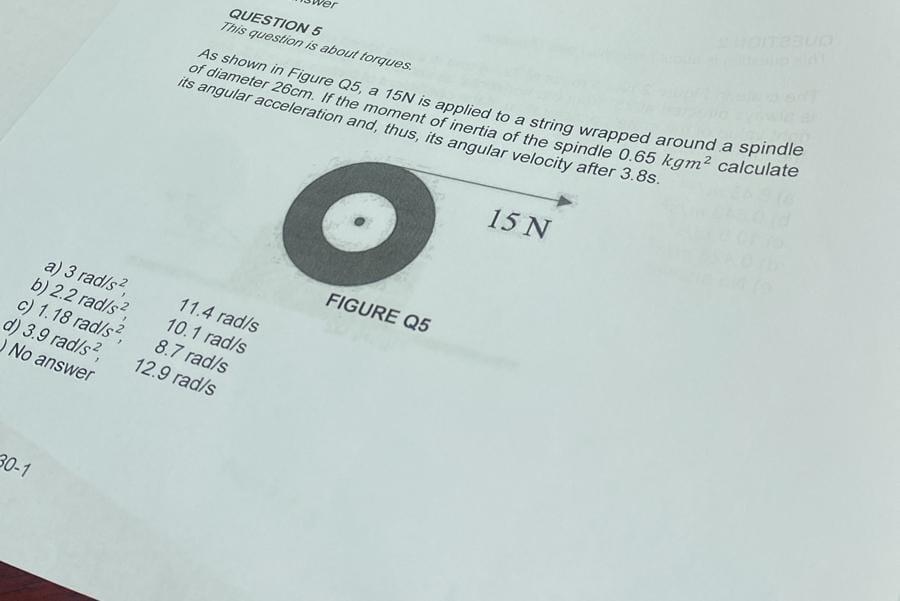 Solved QUESTION As shown in Figure Q5, a 15 N is applied to | Chegg.com