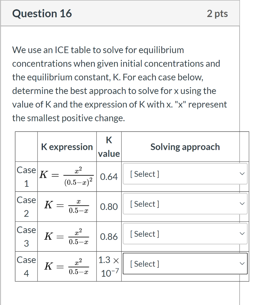 Solved Options are - direct solving without the quadratic | Chegg.com