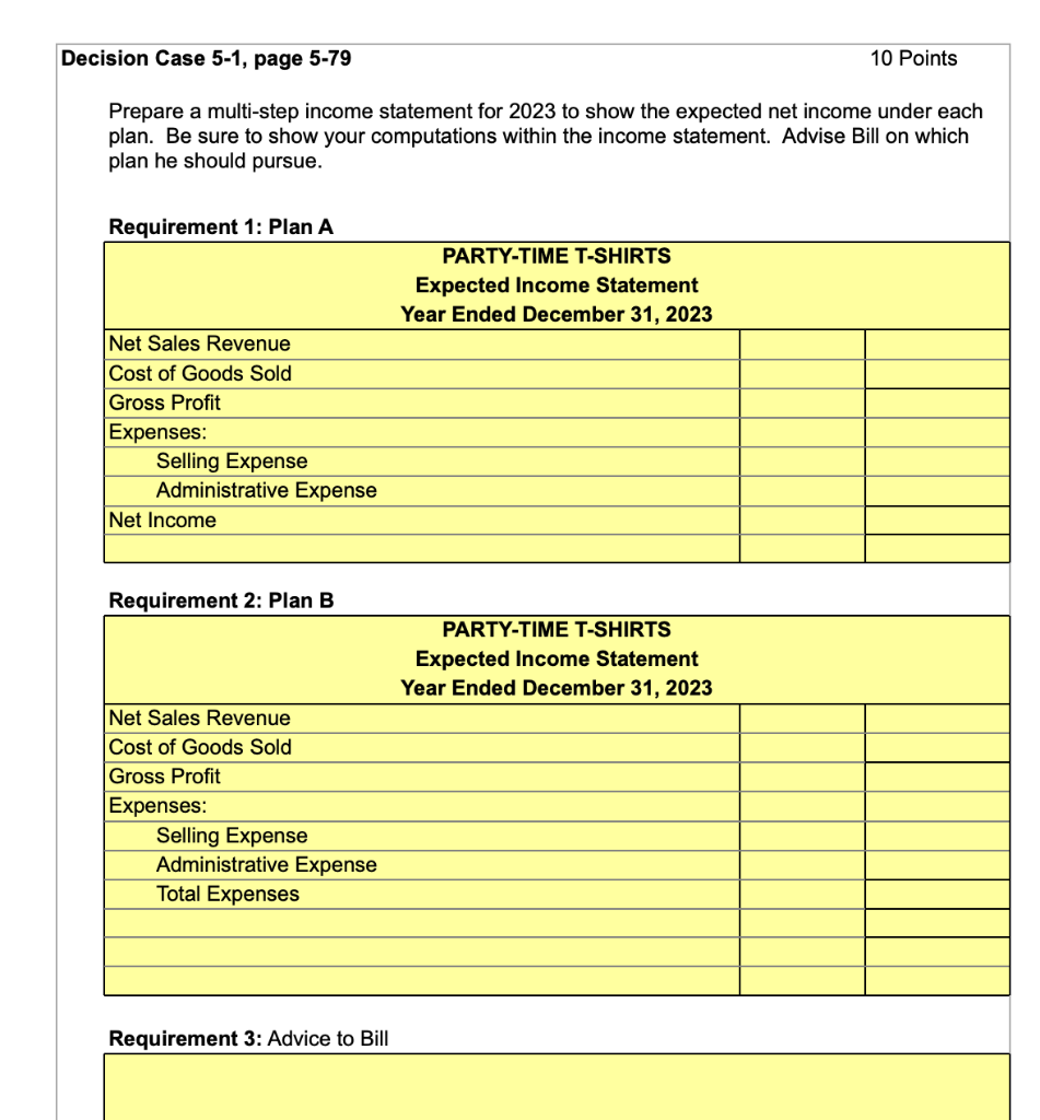 Solved Prepare a multi-step income statement for 2023 to | Chegg.com