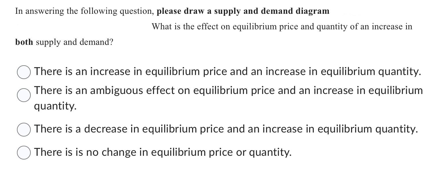 Solved In answering the following question, please draw a | Chegg.com