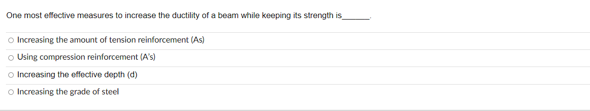 Solved One most effective measures to increase the ductility | Chegg.com