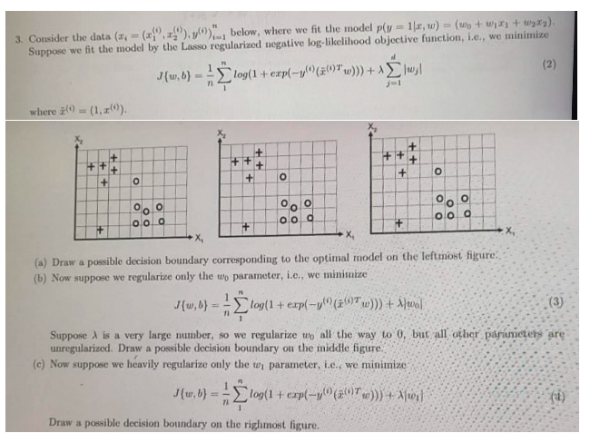 Solved 3. Consider the data (xi=(x1(i),x2(i)),y(i))i=1n | Chegg.com