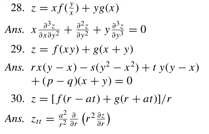 Solved Eliminate The Arbitrary Functions And Obtain Partial 