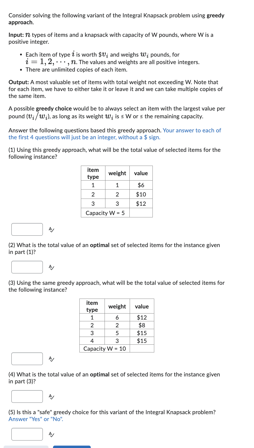 Solved Consider Solving The Following Variant Of The 0385