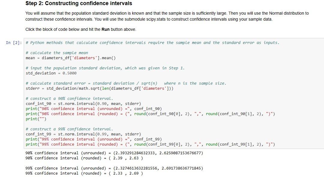Step 1: Generating sample data This block of Python | Chegg.com
