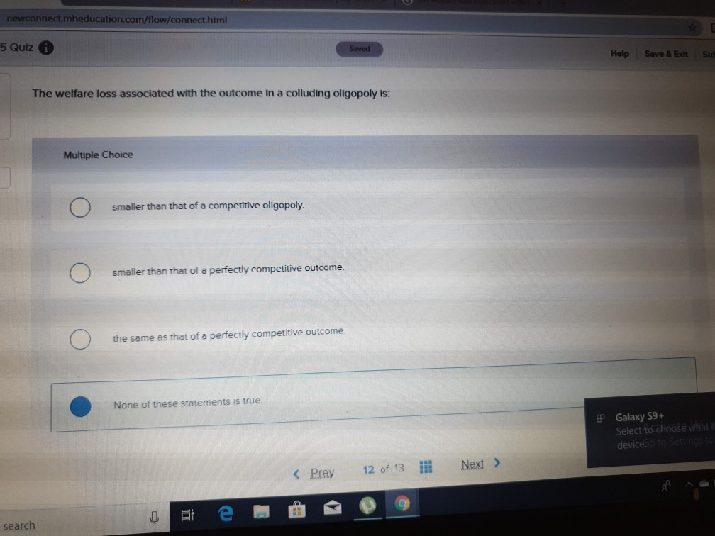 Solved newconnect.mheducation.com/flow/connect.html 5 Quiz | Chegg.com Solved newconnect.mheducation.com/flow/connect.html 5 Quiz | Chegg.com
