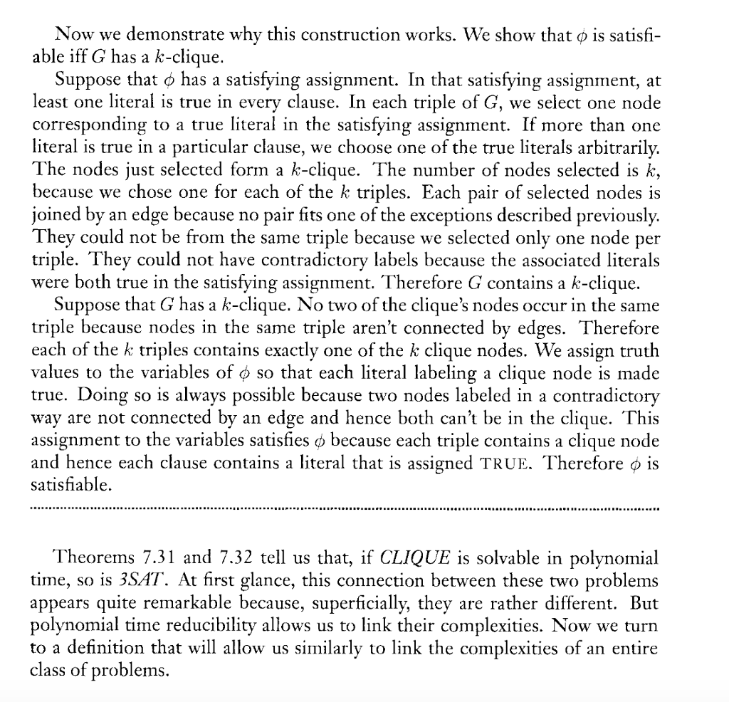 Solved Theorem 732 3sat Is Polynomial Time Reducible To
