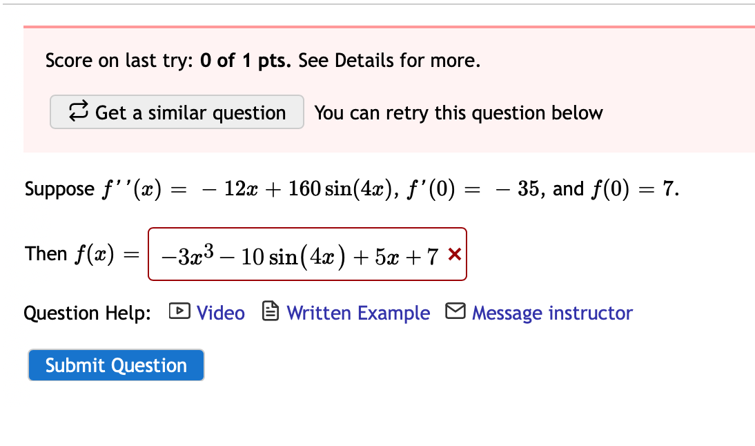 Solved Hi, Can you please tell me what I did wrong in my | Chegg.com