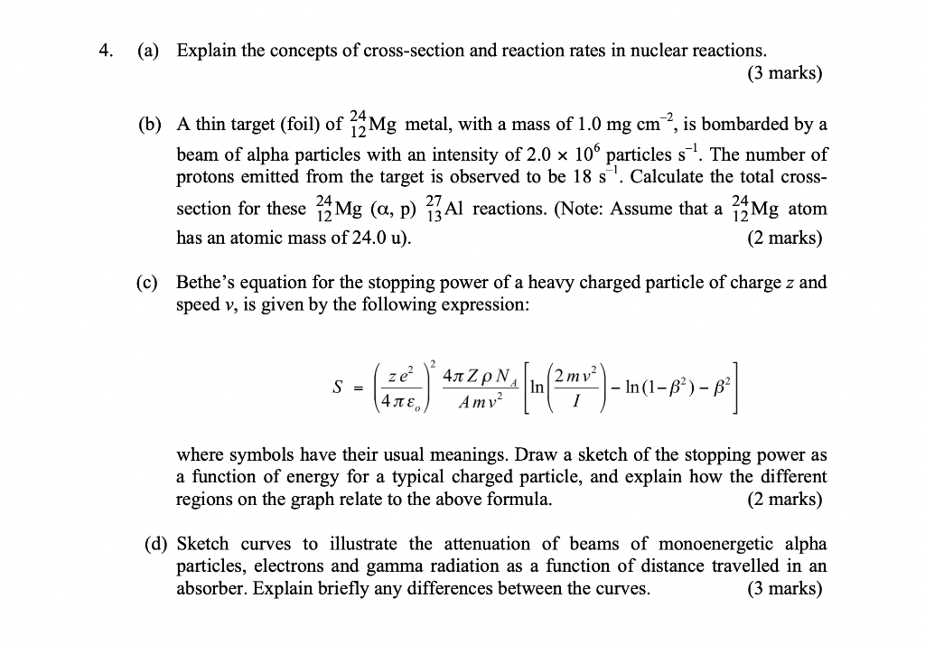 Solved 4. (a) Explain the concepts of cross-section and | Chegg.com