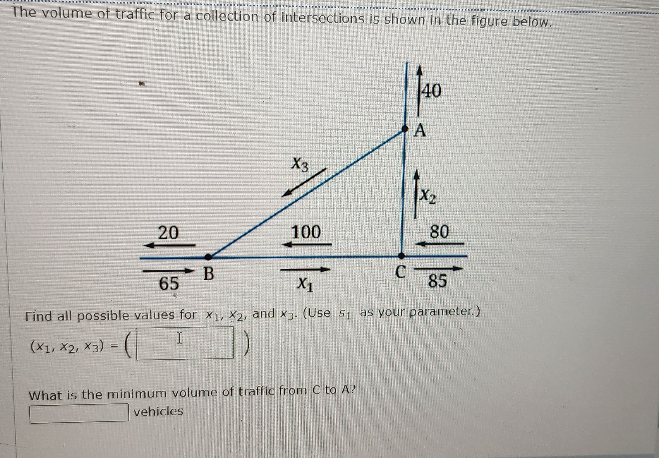 Solved The volume of traffic for a collection of | Chegg.com