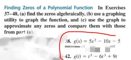 Solved Finding Zeros of a Polynomial Function In Exercises | Chegg.com