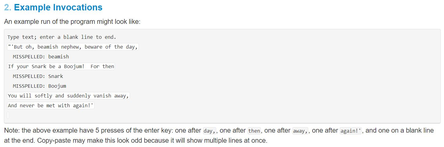 Solved 1. Task Write a file named spellcheck.py that checks | Chegg.com