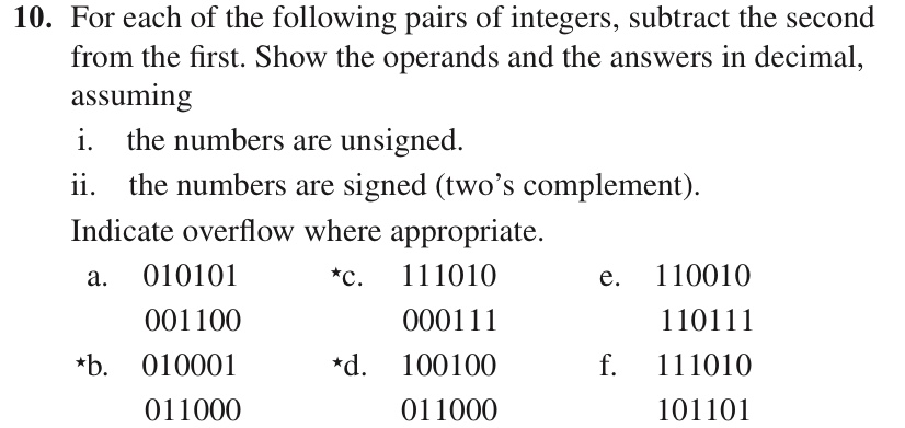 Solved 10. For each of the following pairs of integers, | Chegg.com
