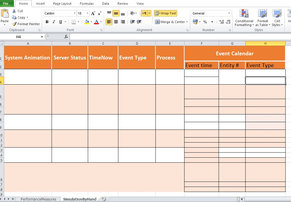 Complete the simulation model discussed in the | Chegg.com