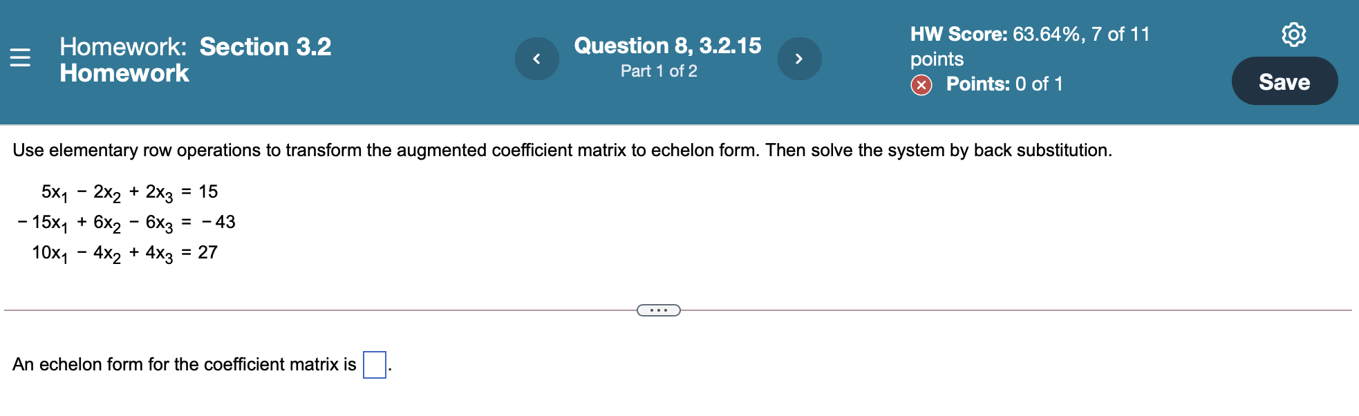 Solved Iii Homework Section 3 2 Homework Question 8 3 2 15
