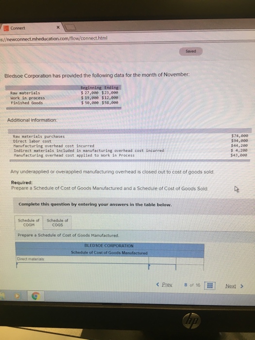 Solved Connect s/ tion.com/flow/connect.html Saved Bledsoe | Chegg.com