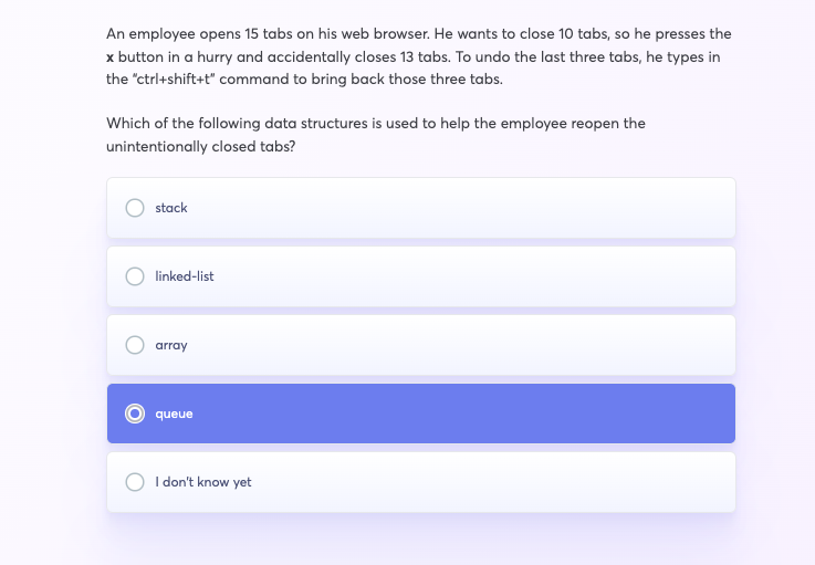 Solved An employee opens 15 tabs on his web browser. He | Chegg.com