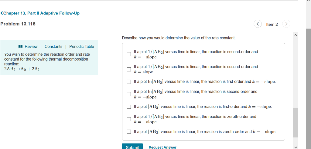 Solved Chapter 13, Part I Adaptive Follow-Up Problem | Chegg.com