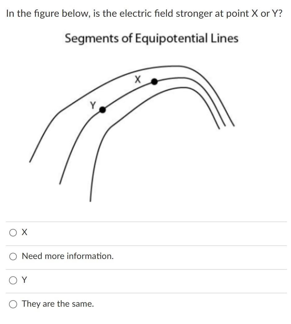 Solved In the figure below, is the electric field stronger | Chegg.com