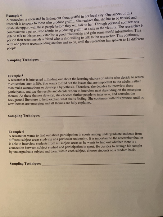 Solved Probability and Nonprobability Sampling For each | Chegg.com