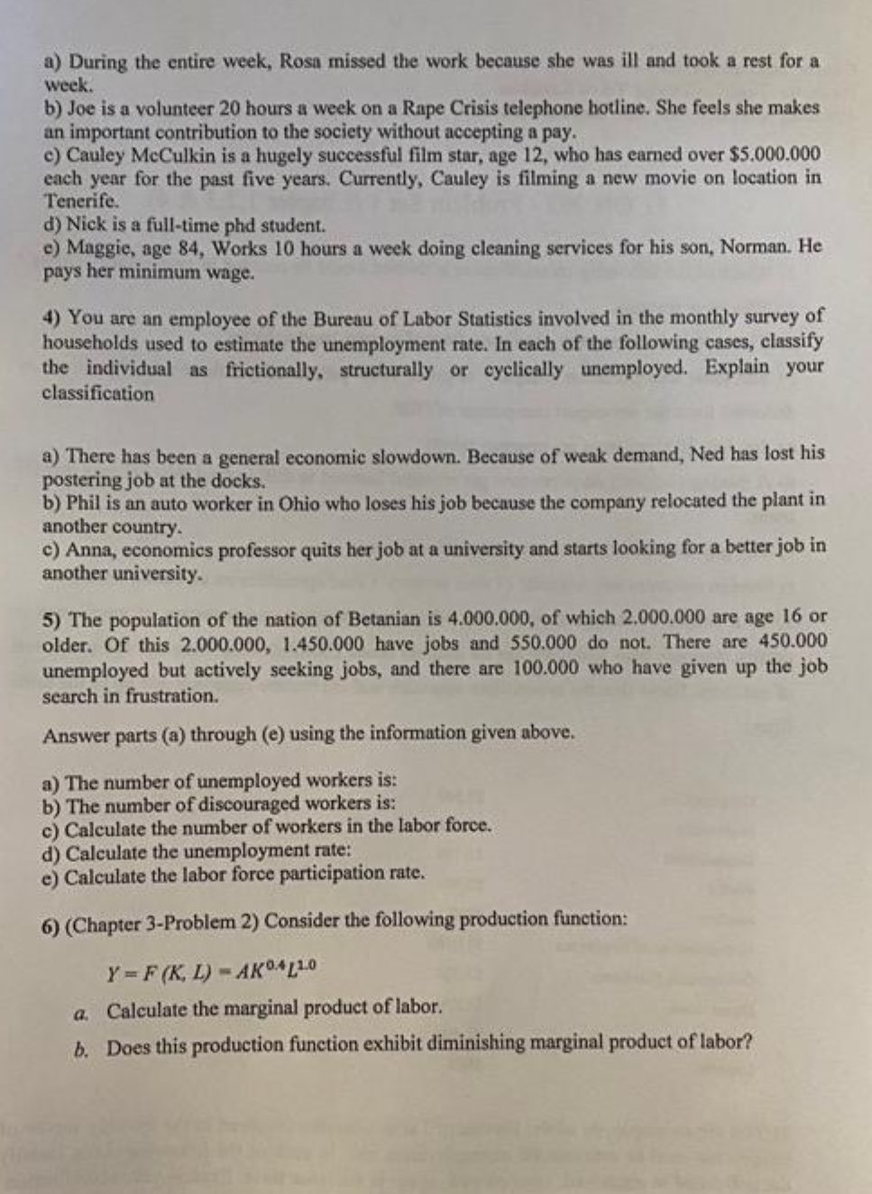 Solved a) ﻿During the entire week, Rosa missed the work | Chegg.com